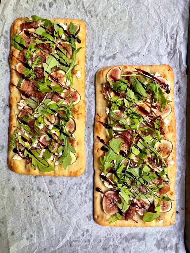 Fig and Goat Cheese Flatbread - thechowdown