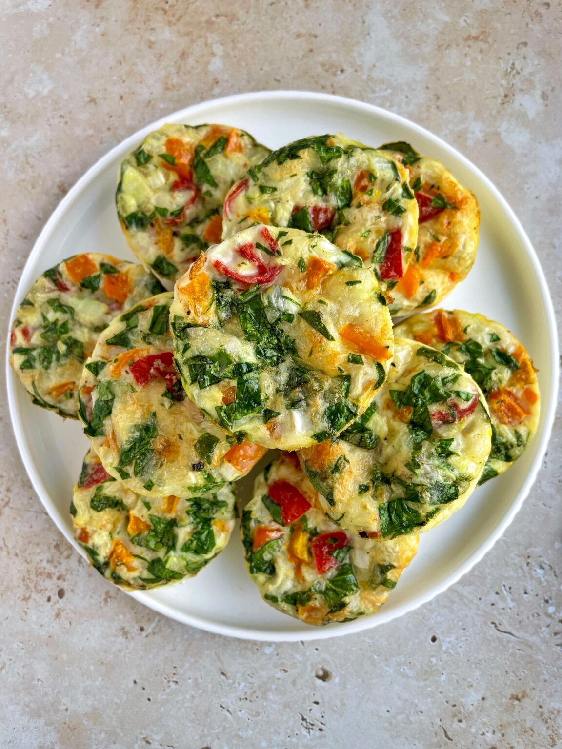 Veggie Egg White Bites - thechowdown